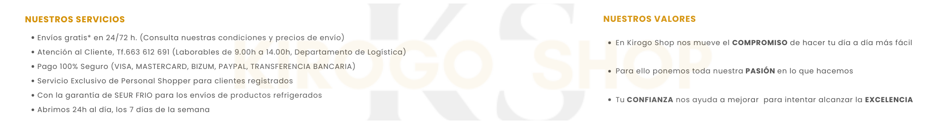 Kirogo Shop - Tu Centro Comercial online